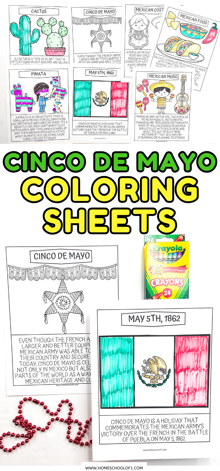 Free Cinco de Mayo Coloring Pages to Learn About Mexico