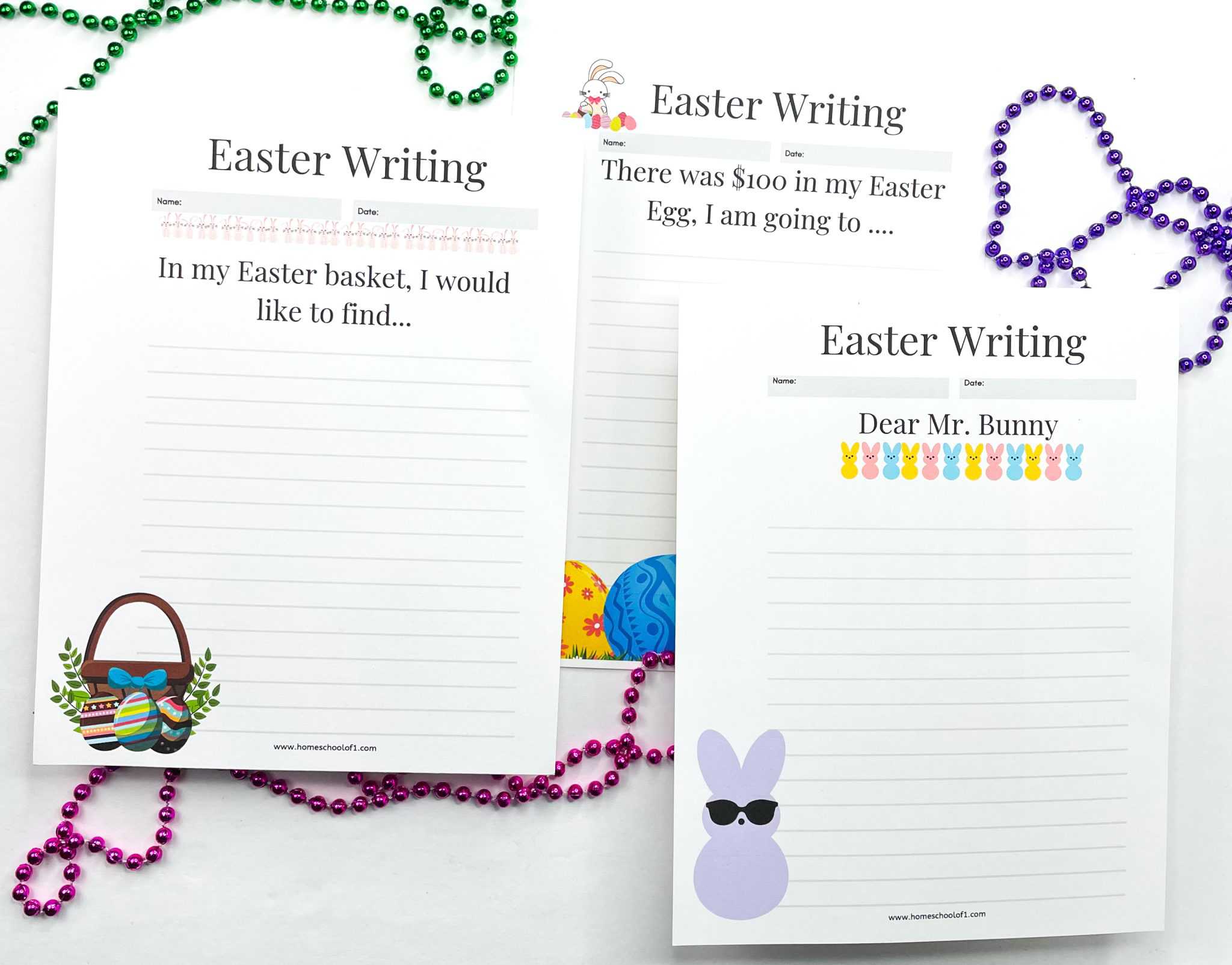 Printable Easter Writing Prompts (Free PDF for Kids)