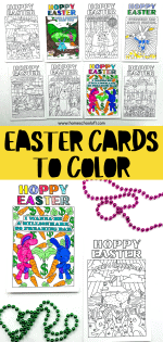 Funny Free Printable Easter Cards to Color