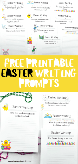10 Free Printable Easter Writing Prompts