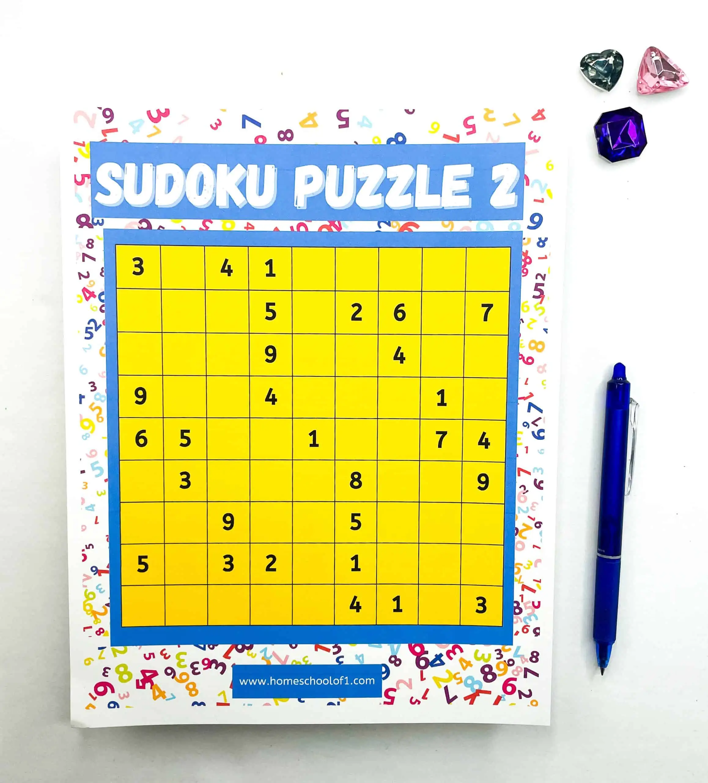 Free Printable Sudoku for Kids (Easy, Medium, Master!)
