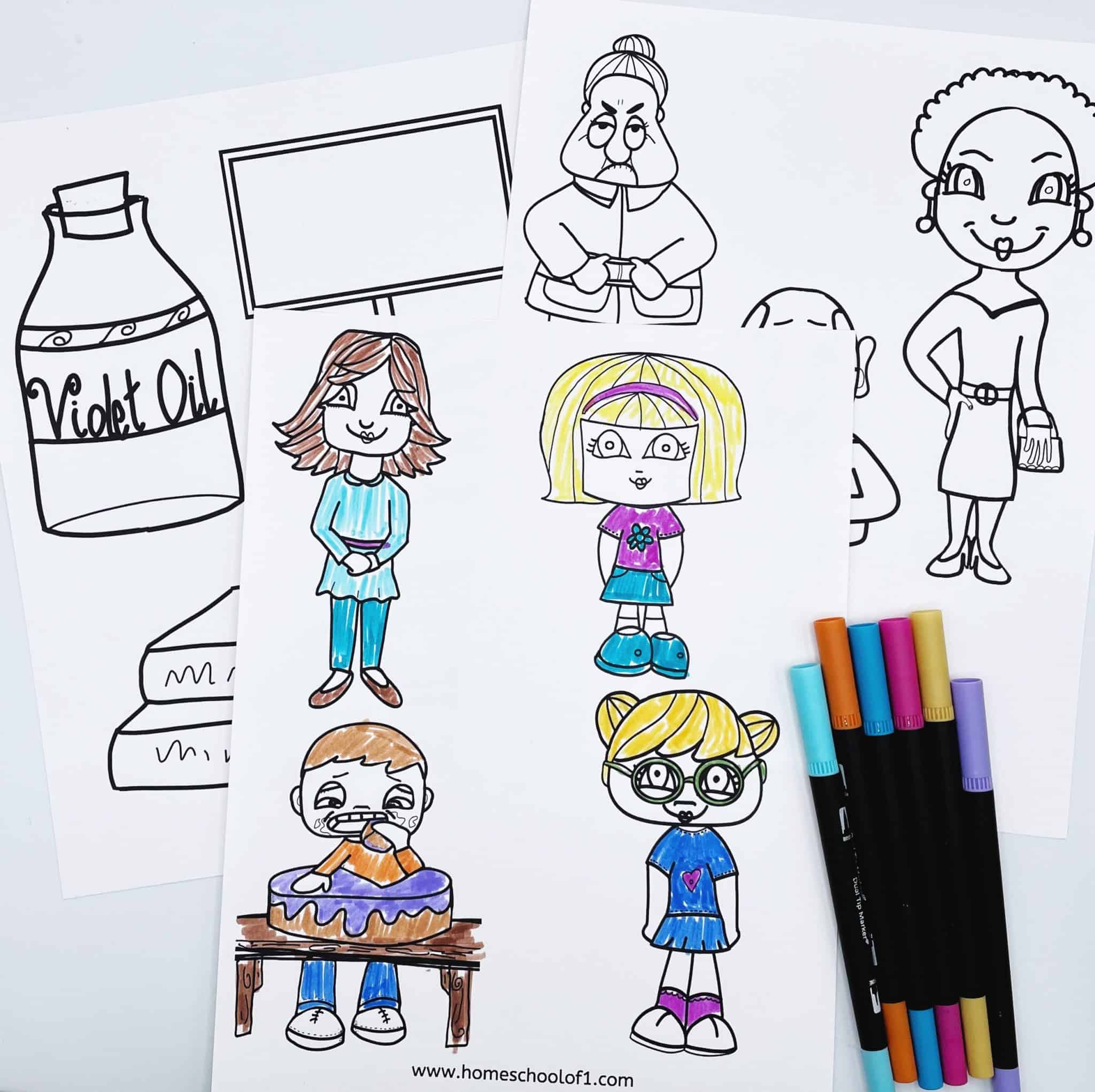 Free Roald Dahl Coloring Pages for Kids