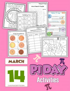 Free Pi Day Activities: 7 printable worksheets