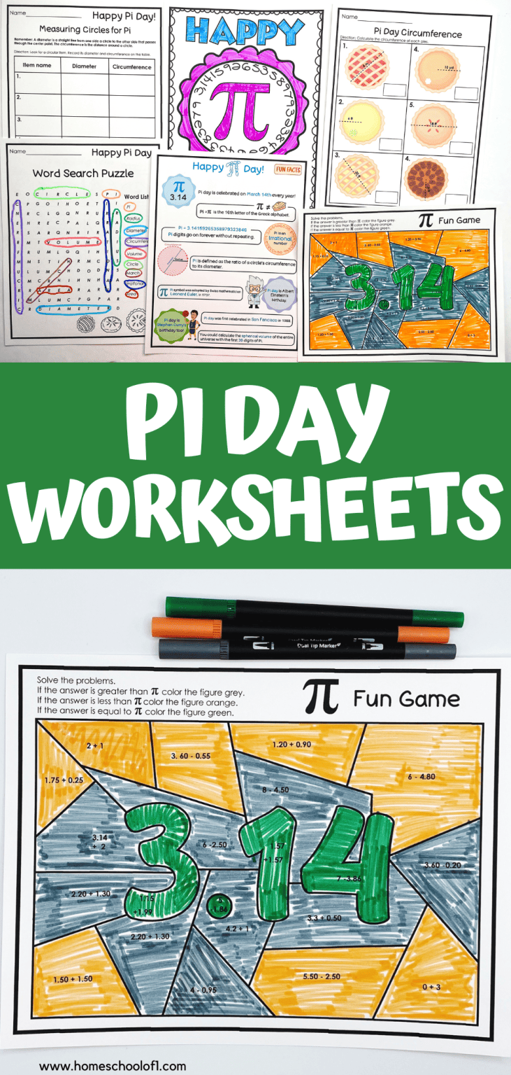 Free Pi Day Worksheets | Fun Math Printables for Kids