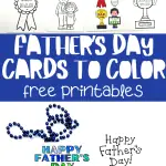 8 Free Printable Father's Day Cards to Color That Dad Will Love