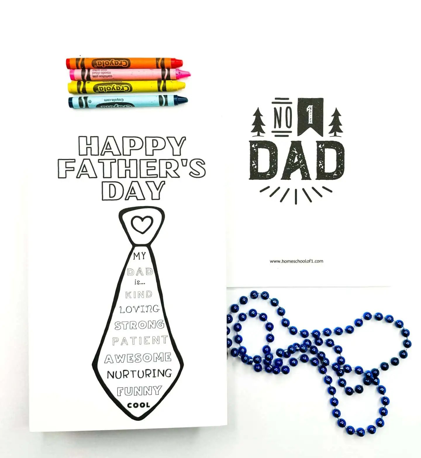 8 Free Printable Father's Day Cards to Color That Dad Will Love