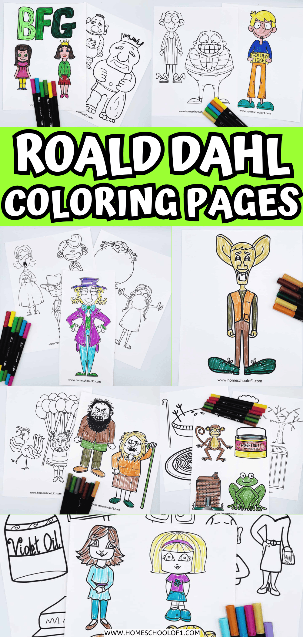 Free Roald Dahl Coloring Pages for Kids