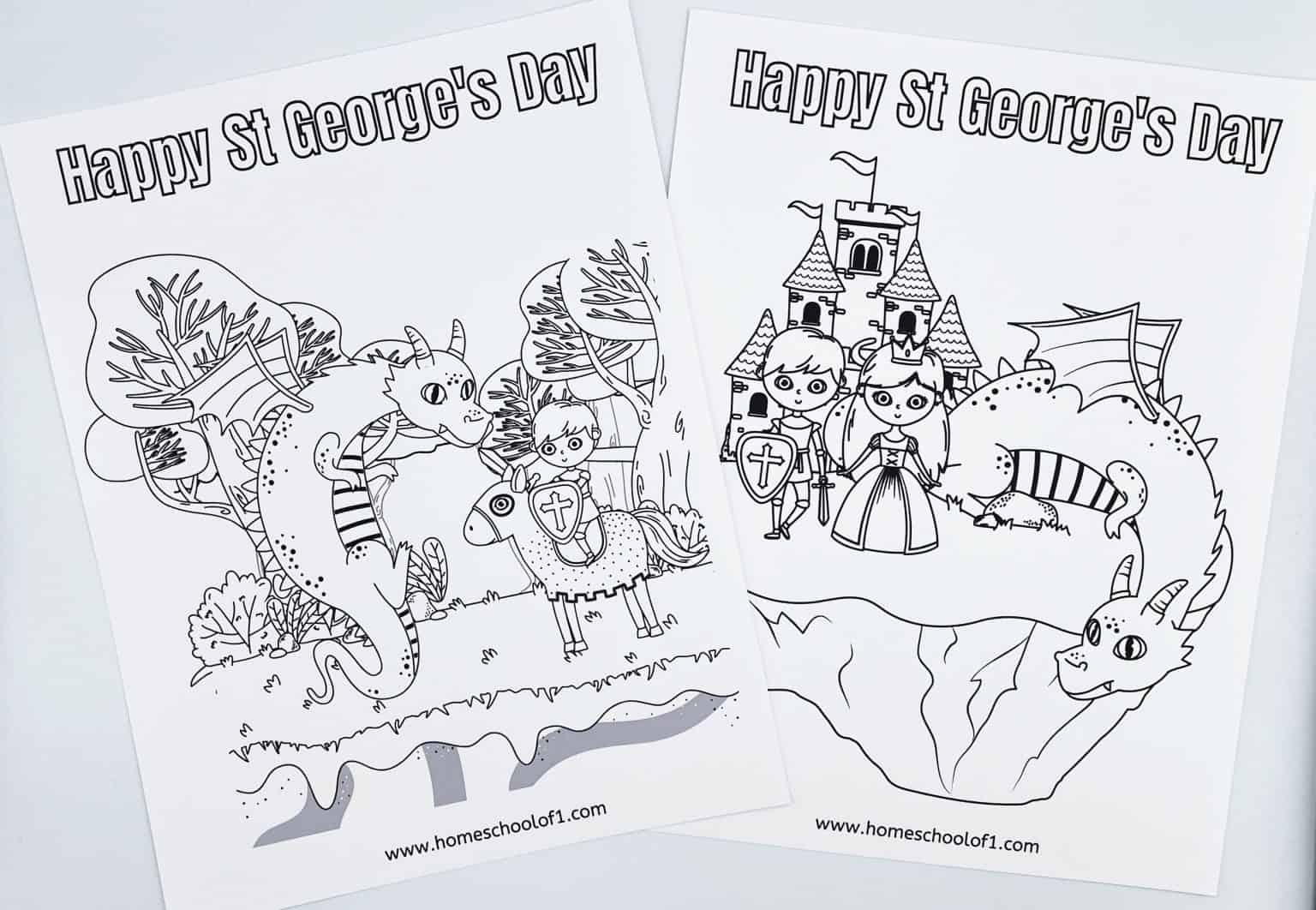 St George's Day Activities (+ 8 Free Colouring Sheets)
