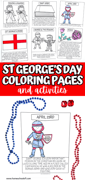 St George’s Day Activities + Free Coloring Pages