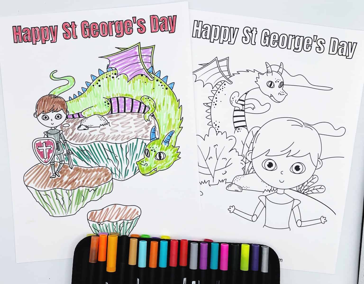 St George's Day Activities (+ 8 Free Colouring Sheets)