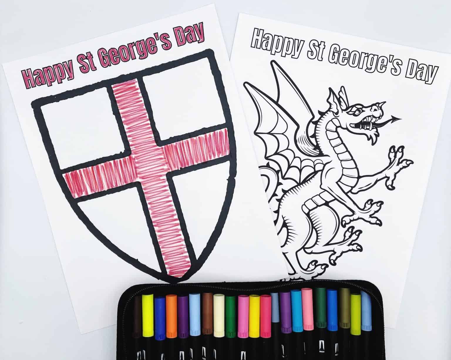 St George's Day Activities (+ 8 Free Colouring Sheets)