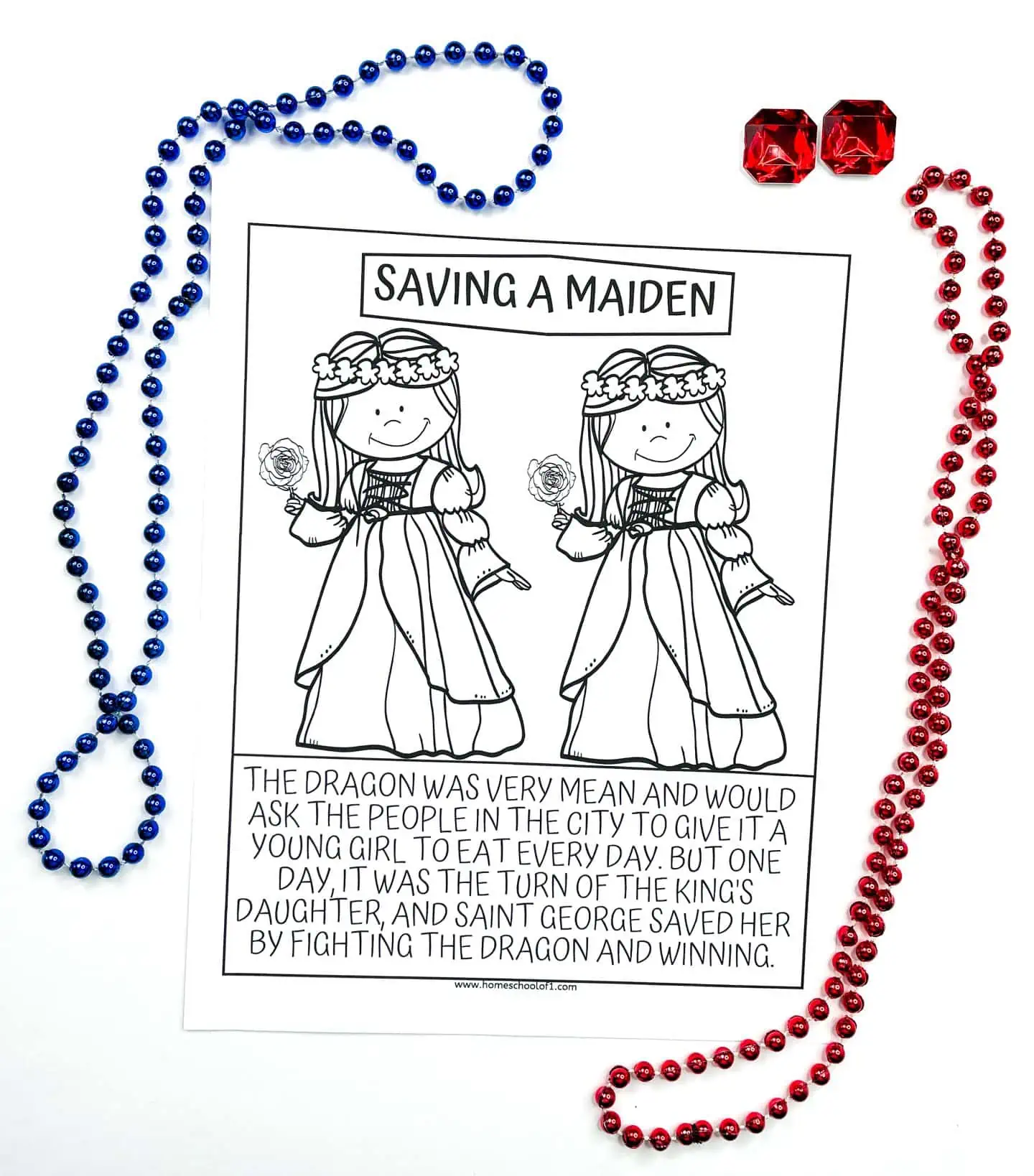 St George’s Day Activities + Free Coloring Pages