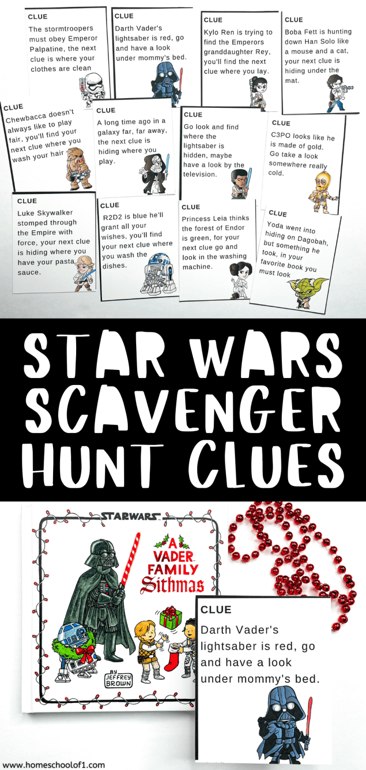 Star Wars Scavenger Hunt (Free Printable Clues)