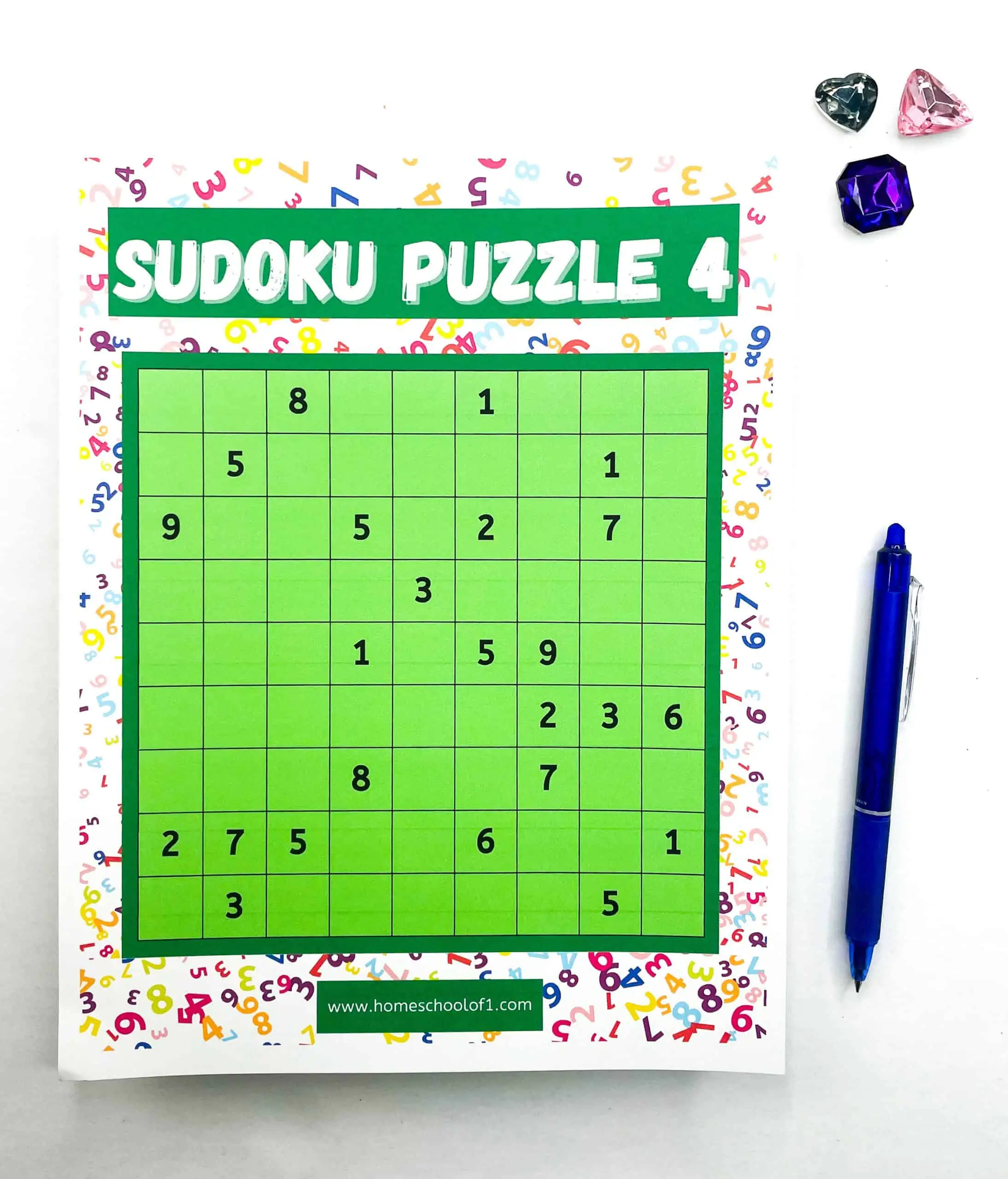 Free Printable Sudoku for Kids (Easy, Medium, Master!)
