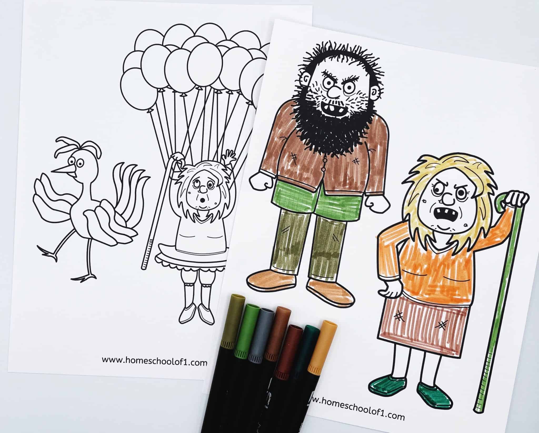 Free Roald Dahl Coloring Pages for Kids