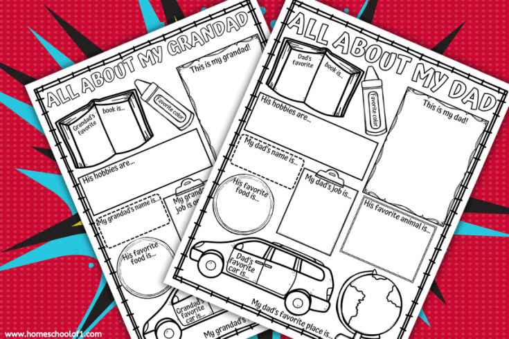 Free All About My Dad Printable (Perfect for Father's Day)