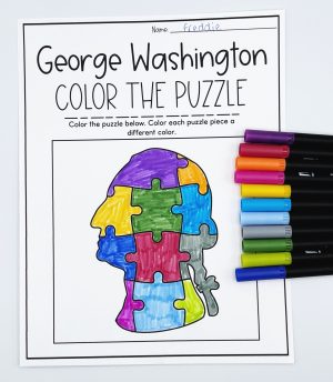 Free George Washington Worksheets for Kindergarten Students