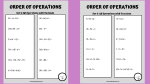 5 Order of Operations Worksheets (Free)