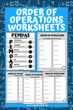 5 Order of Operations Worksheets (free printable)