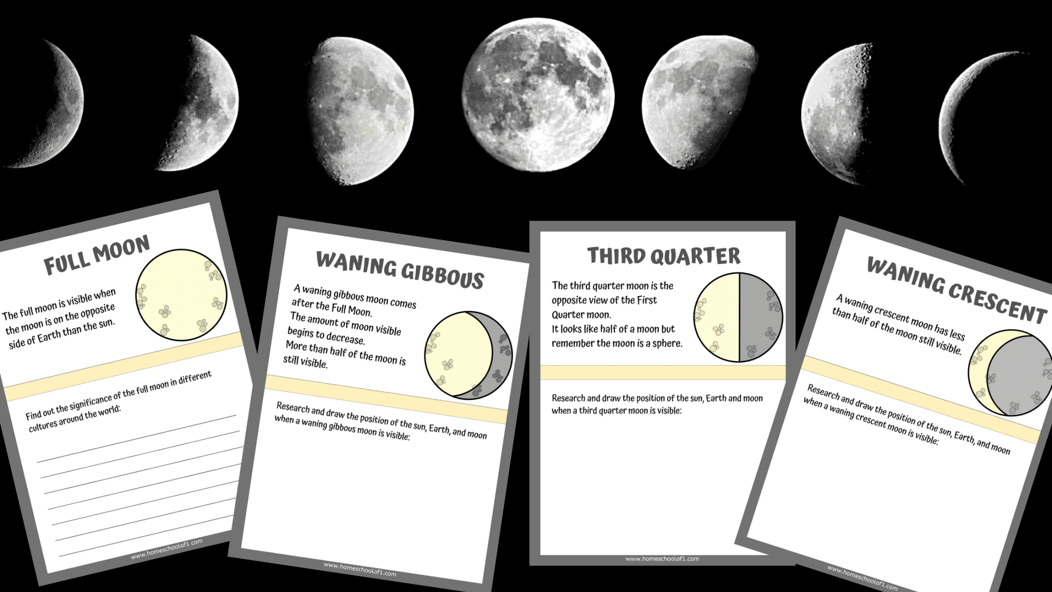 10 Best Phases of the Moon Worksheets (Free)