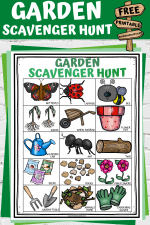 Free Garden Scavenger Hunt Printable (for Outside Fun)