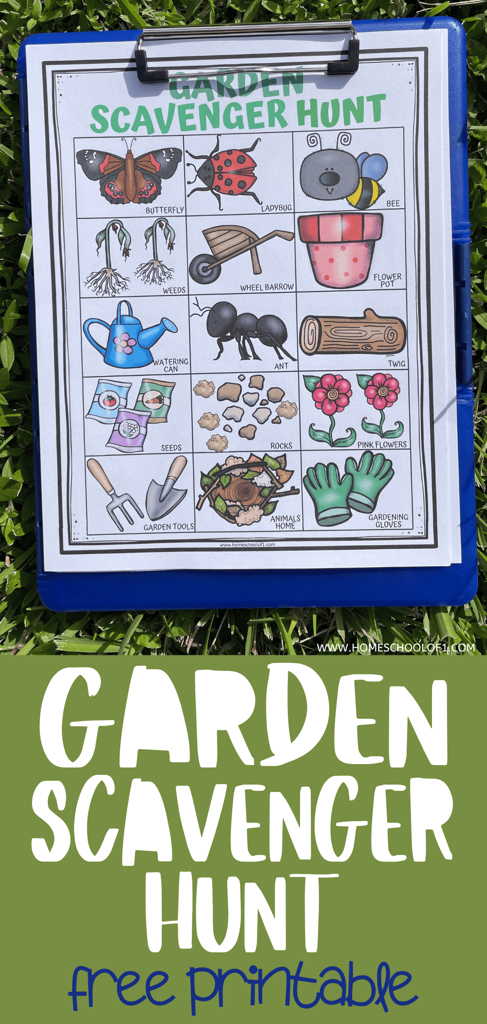 Free Garden Scavenger Hunt Printable For Kids