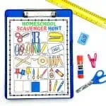 Free First Day of School Scavenger Hunt Printable