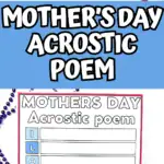 Free Mother’s Day Acrostic Poem Printable for Kids