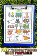 Free Tree Scavenger Hunt Printable for Kids