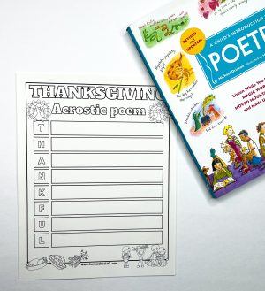 Thanksgiving Acrostic Poem Templates (4 Free Printables)