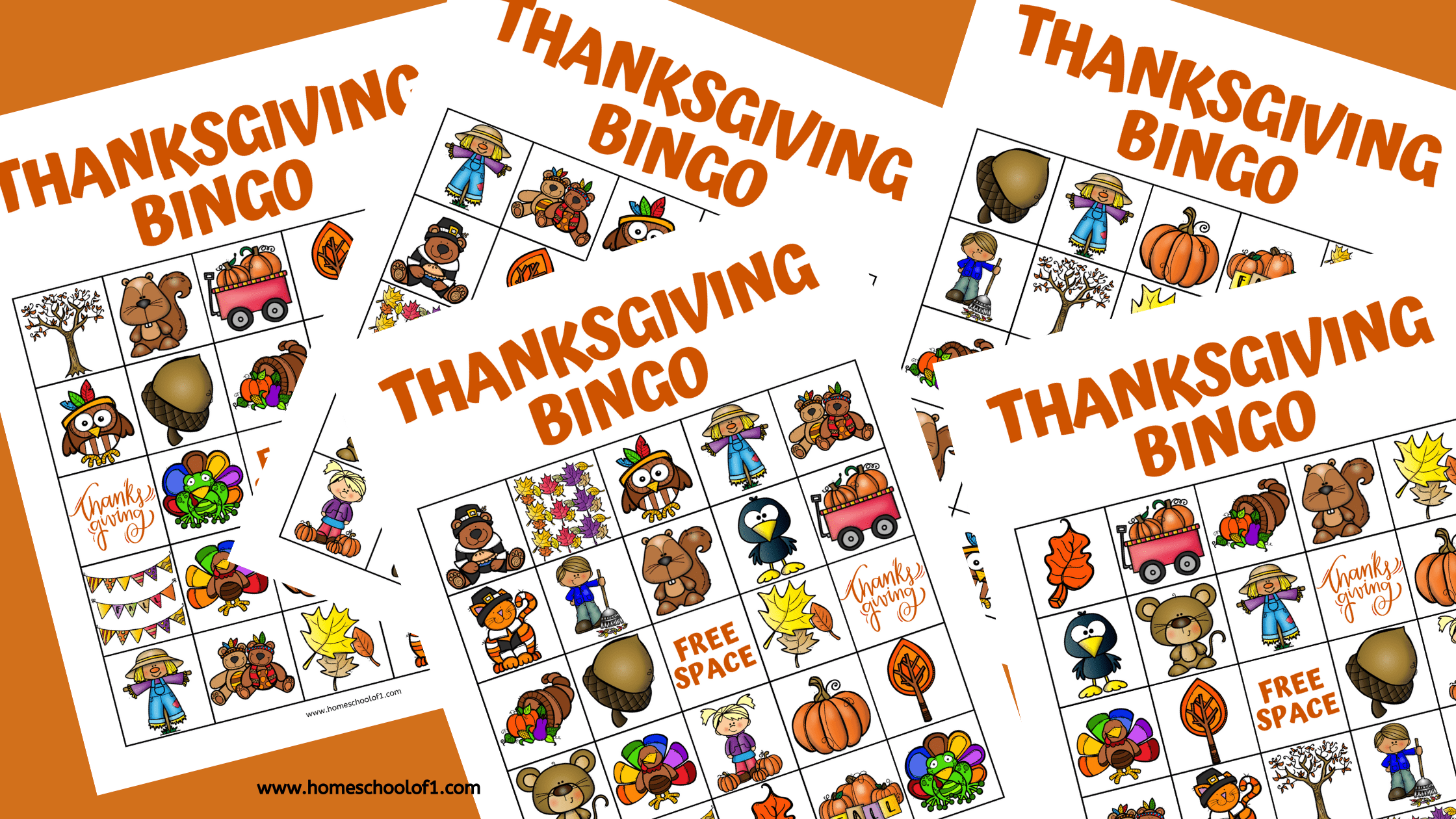 Free Printable Thanksgiving Bingo Cards