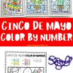 Free Cinco de Mayo Color by Number Worksheets