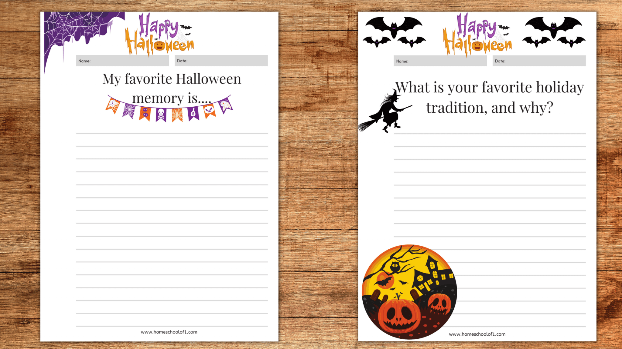 12 Spooky Halloween Writing Prompts (Free Printable)