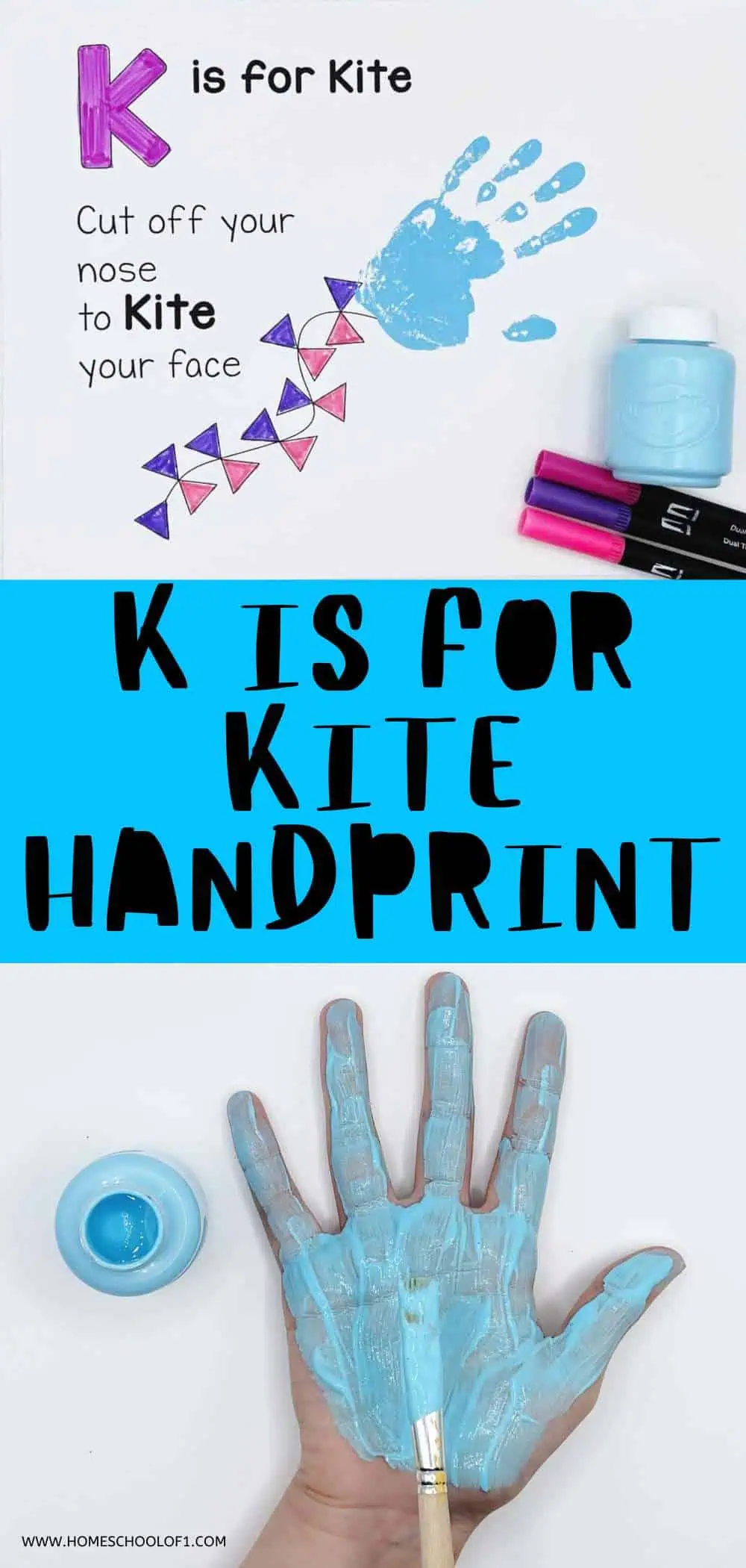 K Is For Kite Handprint Art | Let's Have Fun With The Letter K