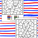 Free Memorial Day Color by Number Printables for Kids