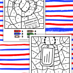 Free Memorial Day Color by Number Printables for Kids