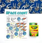 Free Space Counting Worksheet for Preschool