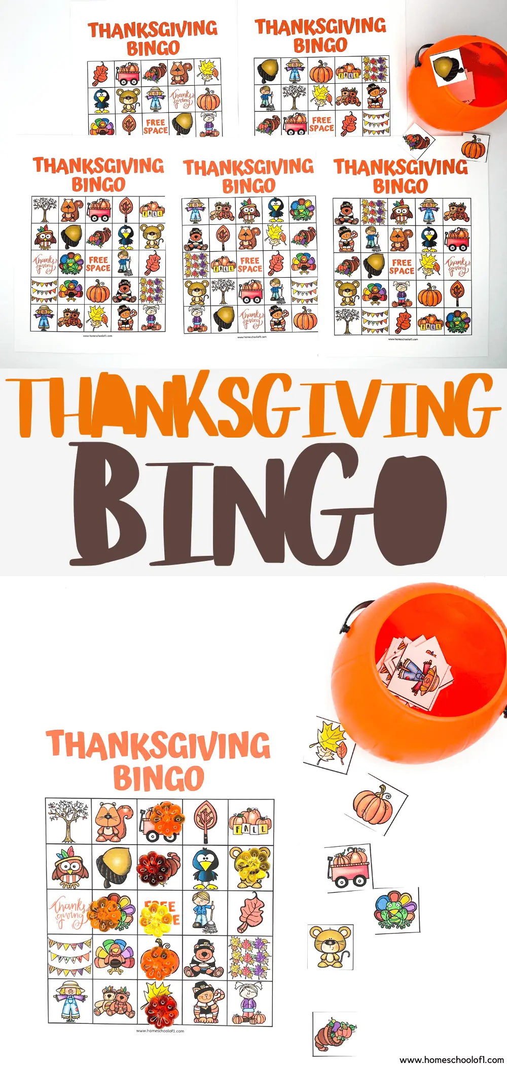 Bingo Thanksgiving Printables