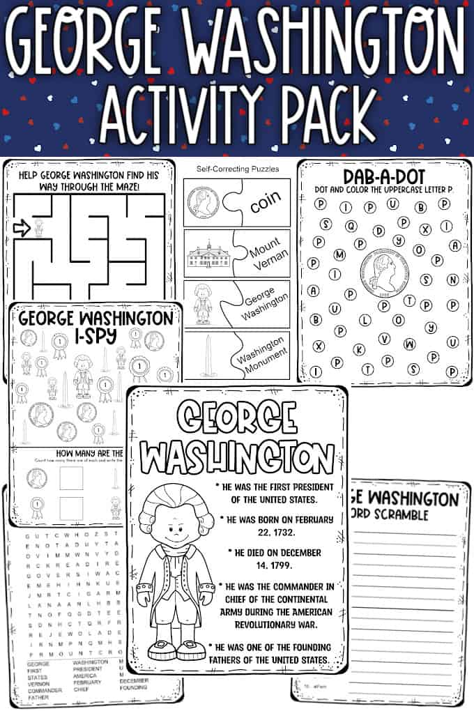 7 Free Printable George Washington Activities