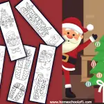 6 Free Printable Christmas Bookmarks To Color
