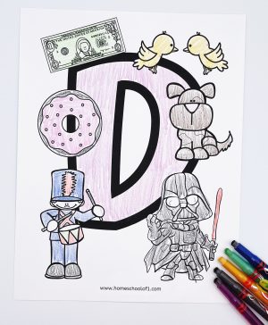 Free Letter D Coloring Page | Fun Alphabet Printable