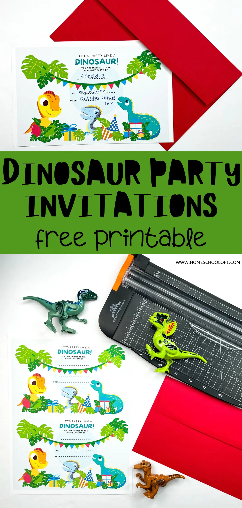 Free Printable Dinosaur Birthday Invitations & Dino Party Ideas