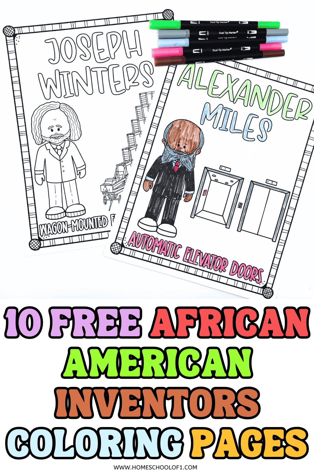 Free Black Inventors Coloring Pages for Kids