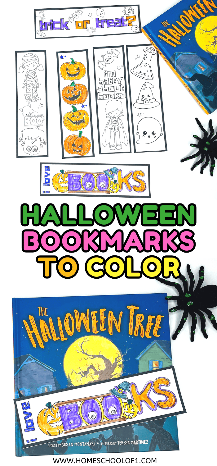 Free Halloween Bookmarks Printable To Color In
