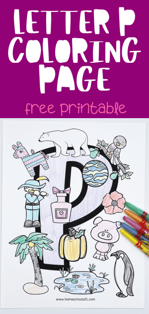 Free Printable Letter P Coloring Page
