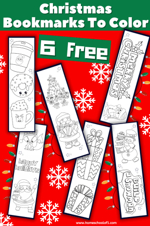 6 Free Printable Christmas Bookmarks To Color