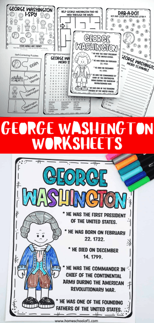 7 Free Printable George Washington Activities