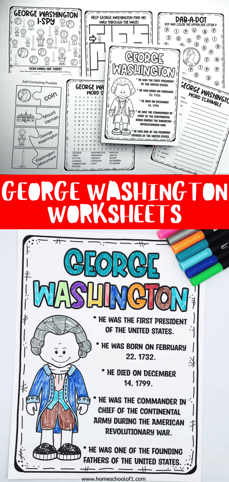 7 Free Printable George Washington Activities
