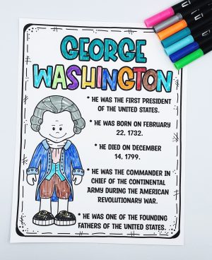 7 Free Printable George Washington Activities