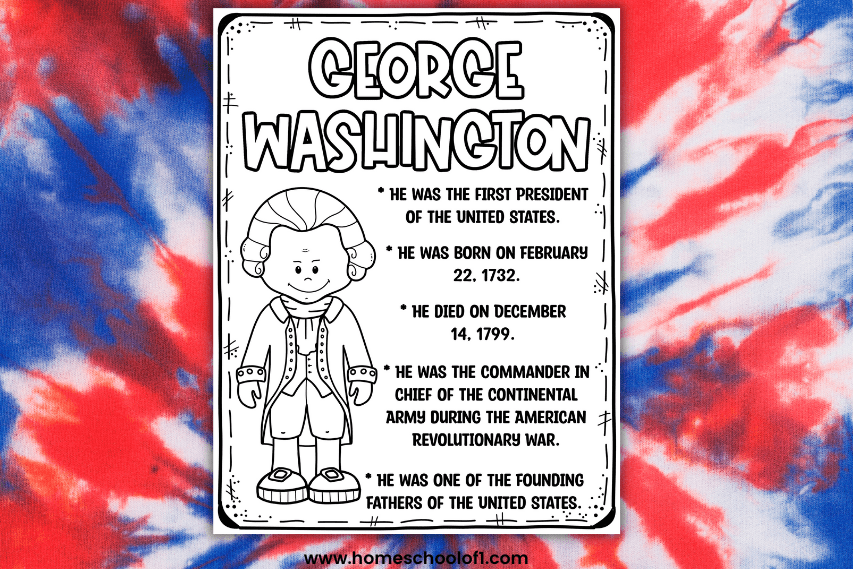 7 Free Printable George Washington Activities